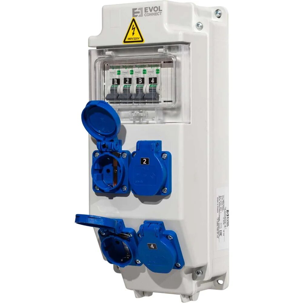 Навесной щит с розетками EVOL COMBOX 5 0101-001-1