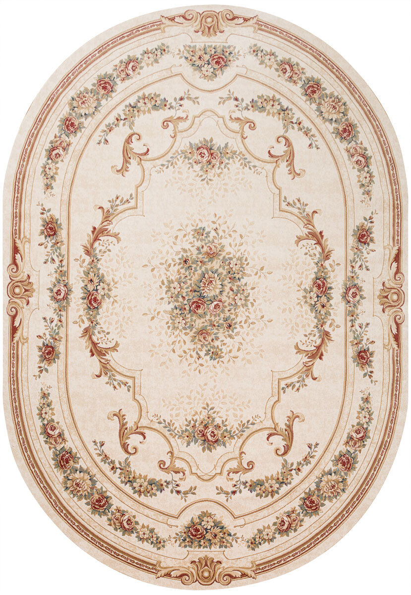 Молдавский ковер шерстяной 140*200 см Prestige 8539-51053 овал