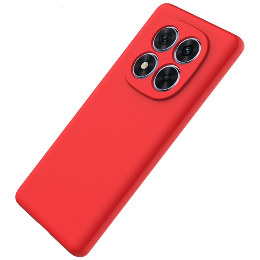 Силиконовая накладка без логотипа Silky soft-touch для Xiaomi Redmi Note 15 5G красный