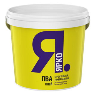 Клей ПВА Строительный Ярославские Краски Ярко 5.5кг Универсальный.