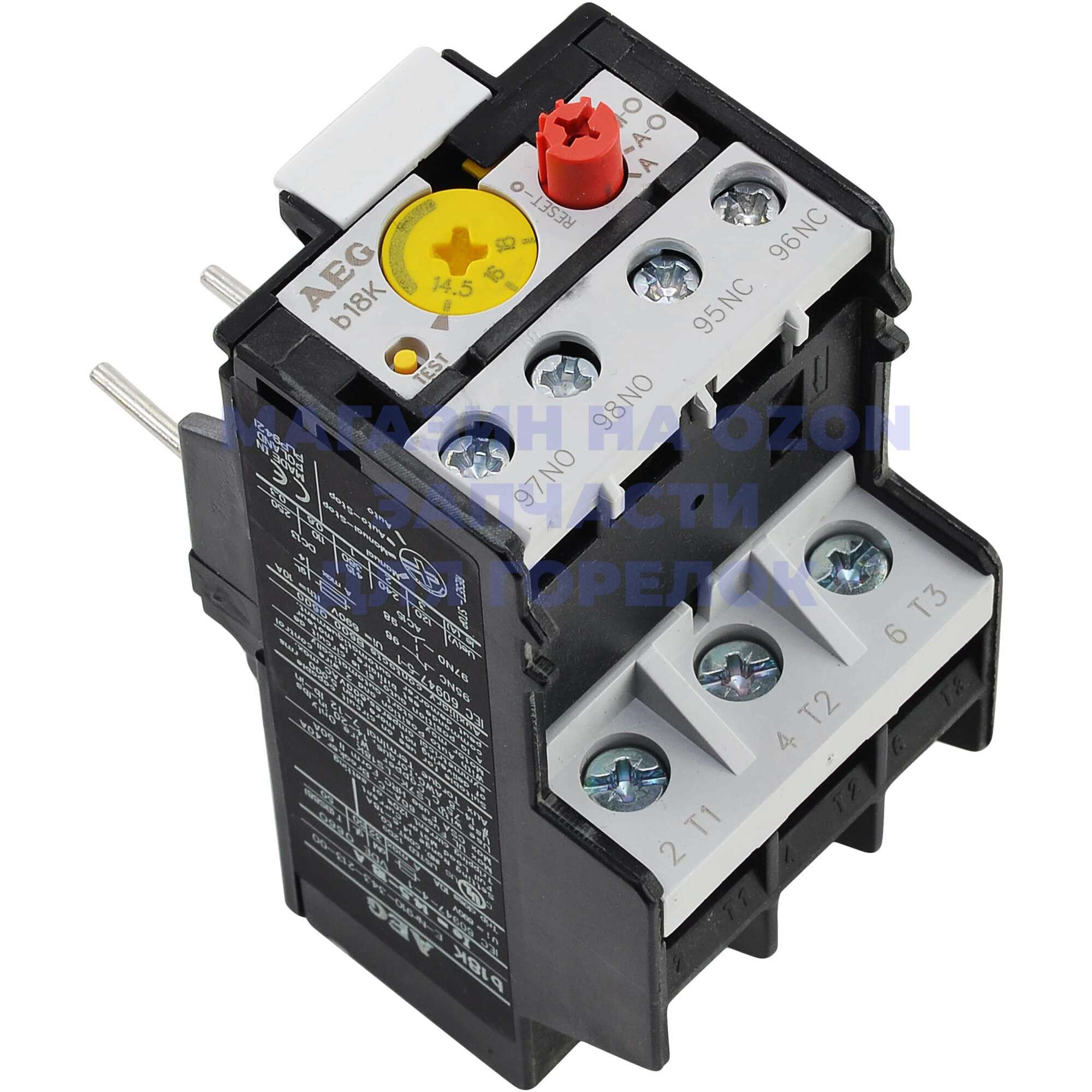Тепловое реле AEG B18K E-Nr910-343-213-00 арт. 65323120