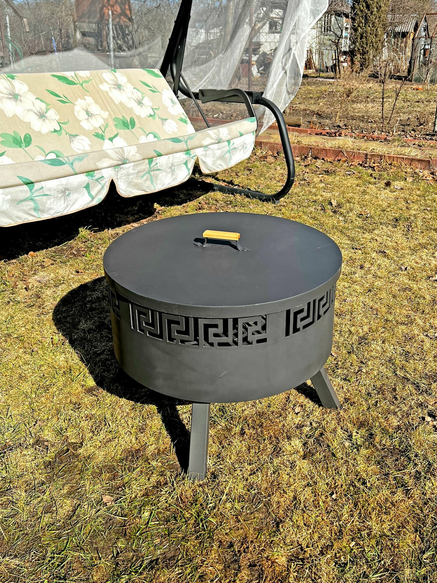 Костровая чаша Греческая+Крышка 70 см 0,3 см