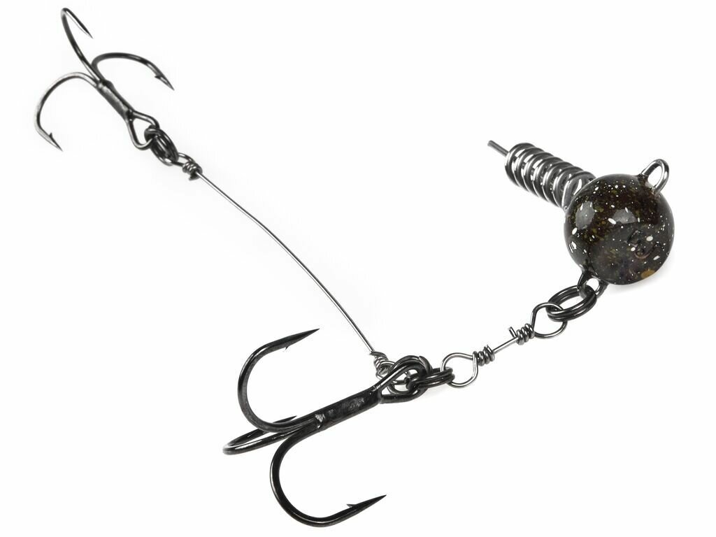Оснастка стальная Lucky John DEEP PIKE STINGER RIG L+FLEXHEAD 15г поводки для рыбалки