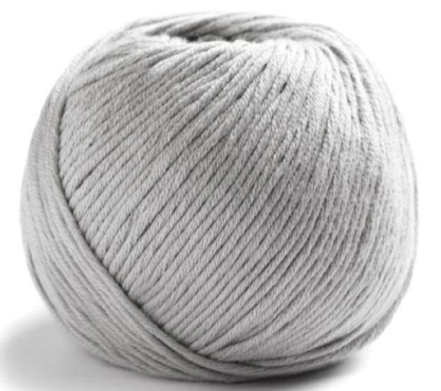 Cosma /Косма/ пряжа Lamana (60% пима хлопок, 40% модал), 50г/100м (05, silbergrau (серебристо-серый), серый)