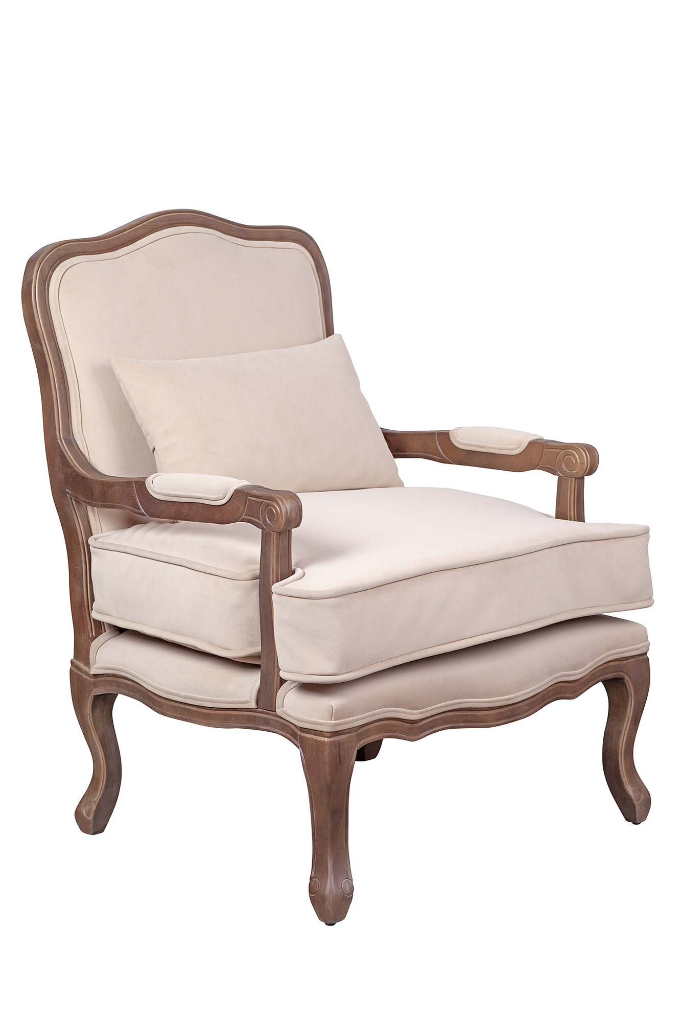 Кресло Mak-Interior "Nitro nut v2", из массив дерева c подлокотниками