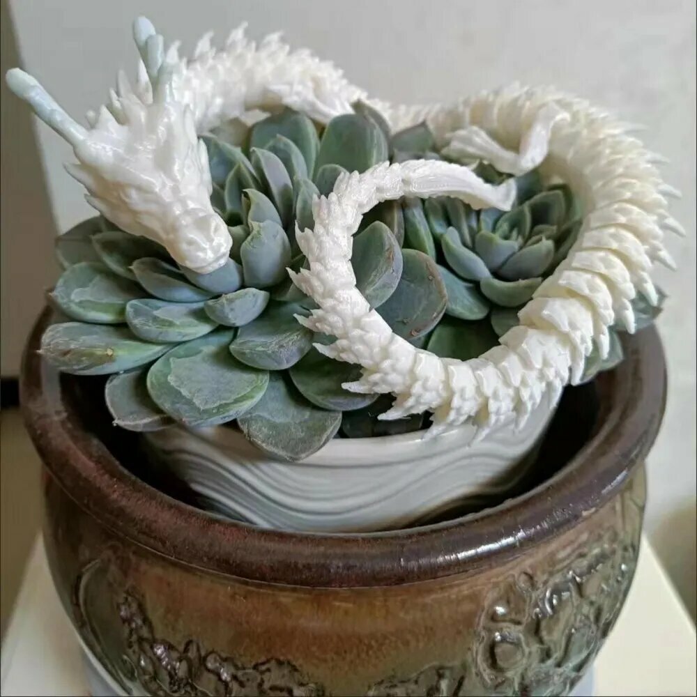 Декоративная скульптура, 3D-печатный китайский дракон, 45 см