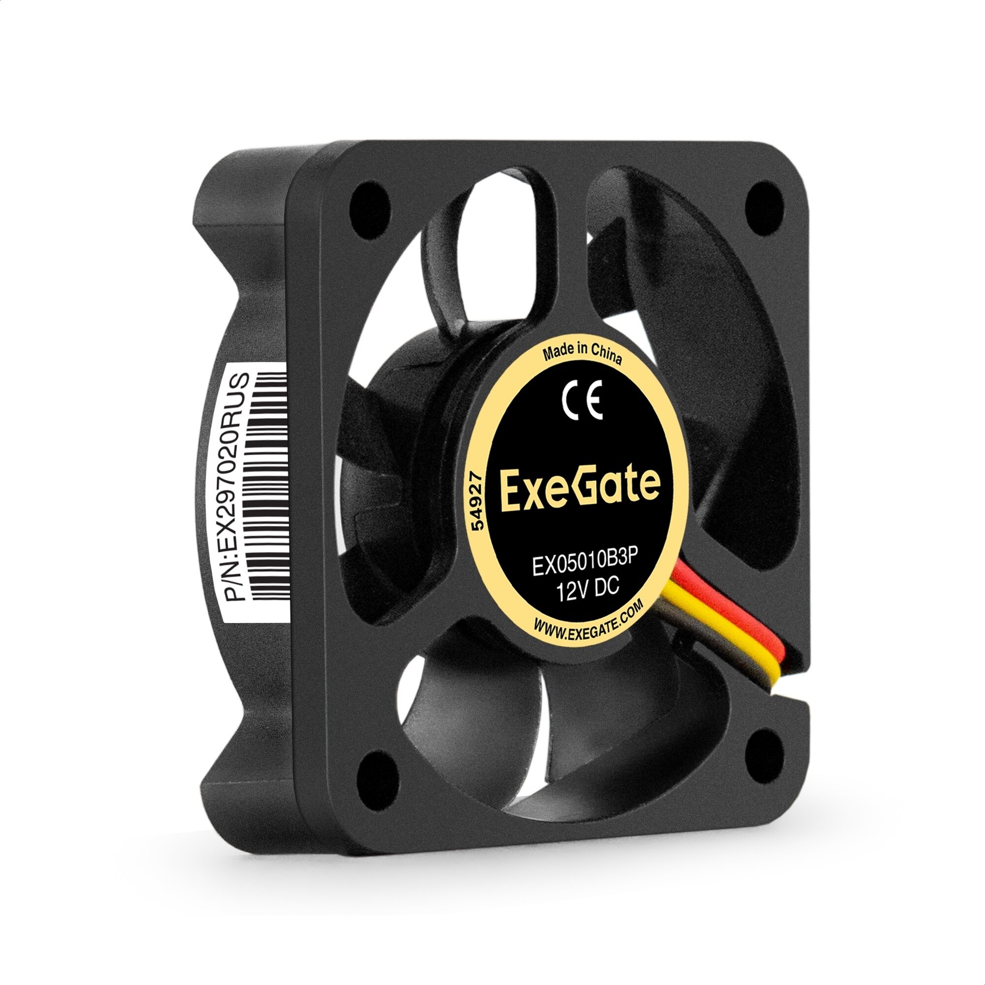 Вентилятор ExeGate EX05010B3P черный 50мм 5500rpm 30db 3-pin