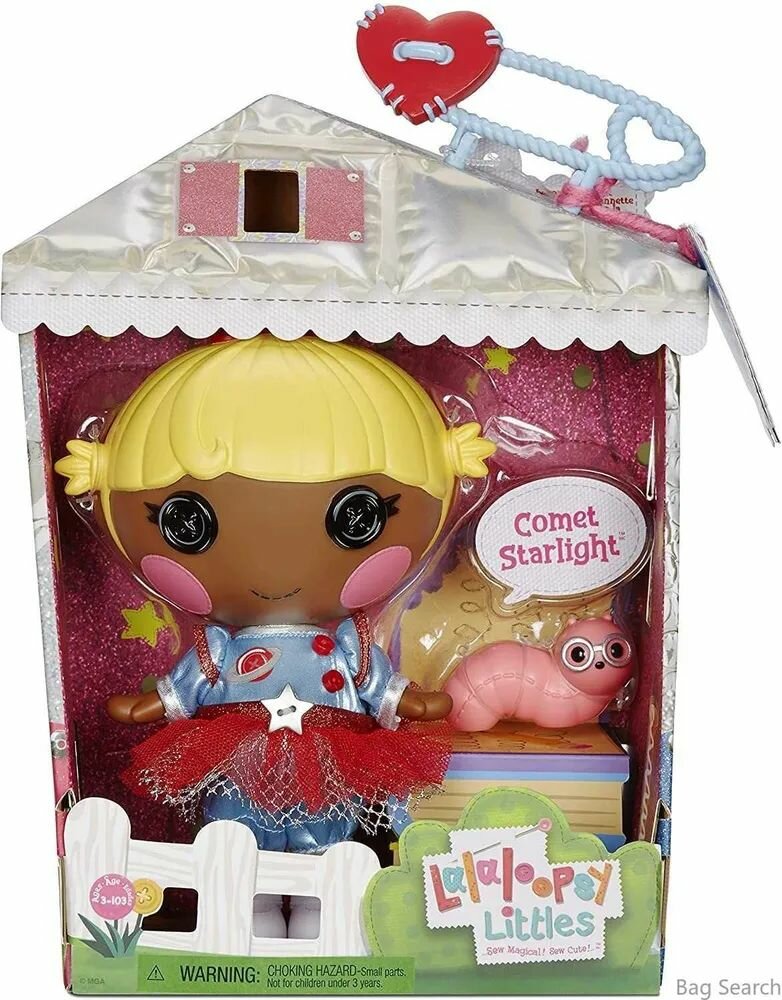 Кукла LALALOOPSY Лалалупси 18см. Comet Starlight с питомцем гусеничкой