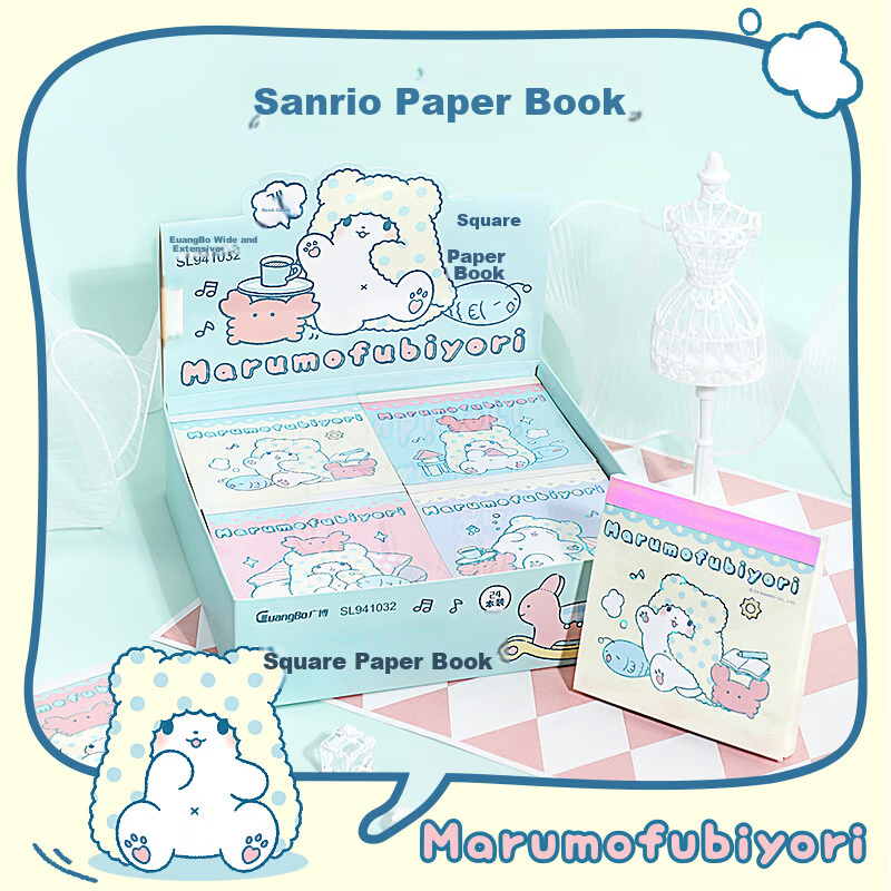 Квадратная тетрадь Sanrio Bear Series мини-планер 80 страниц 100x100 мм высококачественная бумага Цвет：Квадратная