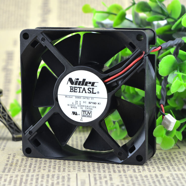 Оригинал NIDEC D08A-24TS2 01 24V 8CM 80X25MM inverter Вентилятор охлаждения