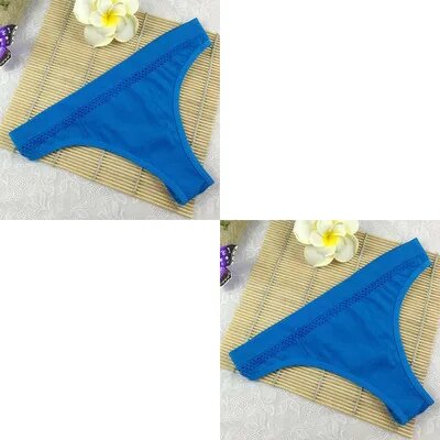 Эластичные бесшовные трусики унисекс для мужчин и женщин, облегающее нижнее белье для мужчин, трусики, стринги, универсальные бриджи, сексуальные стринги Синий, picture shows
