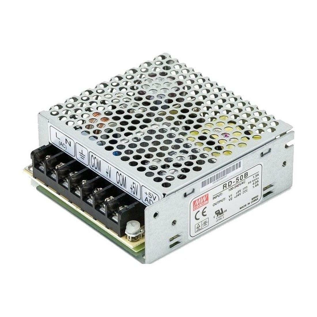 Источник питания AC-DC Mean Well RD-50B, металлический корпус