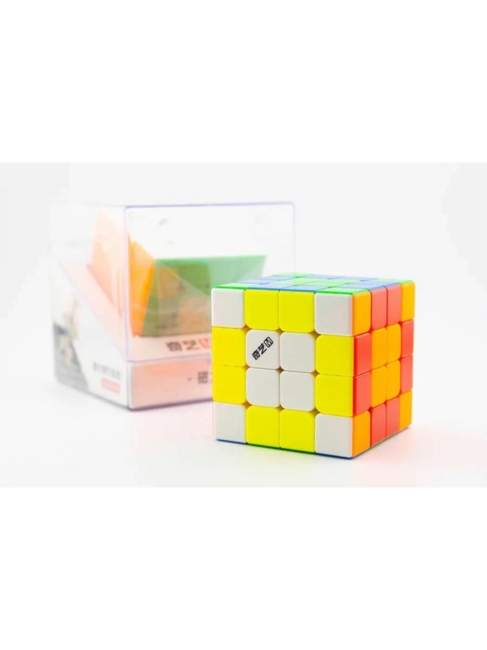 Кубик Рубика магнитный QiYi (MoFangGe) M Pro 4x4x4, цветной пластик