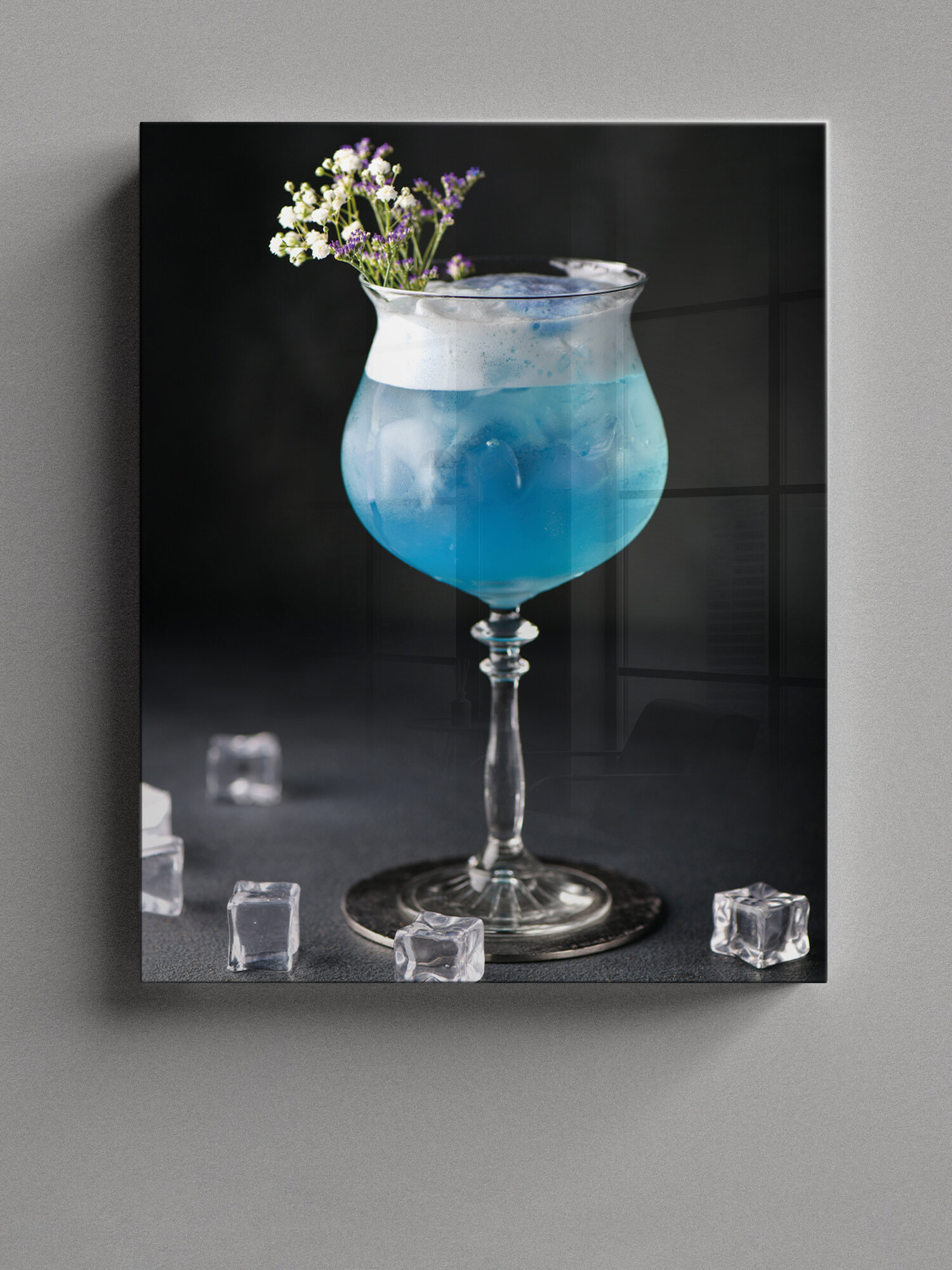 Картина Postermarket "Коктейль" на стекле , цифровая печать, 40x50 см