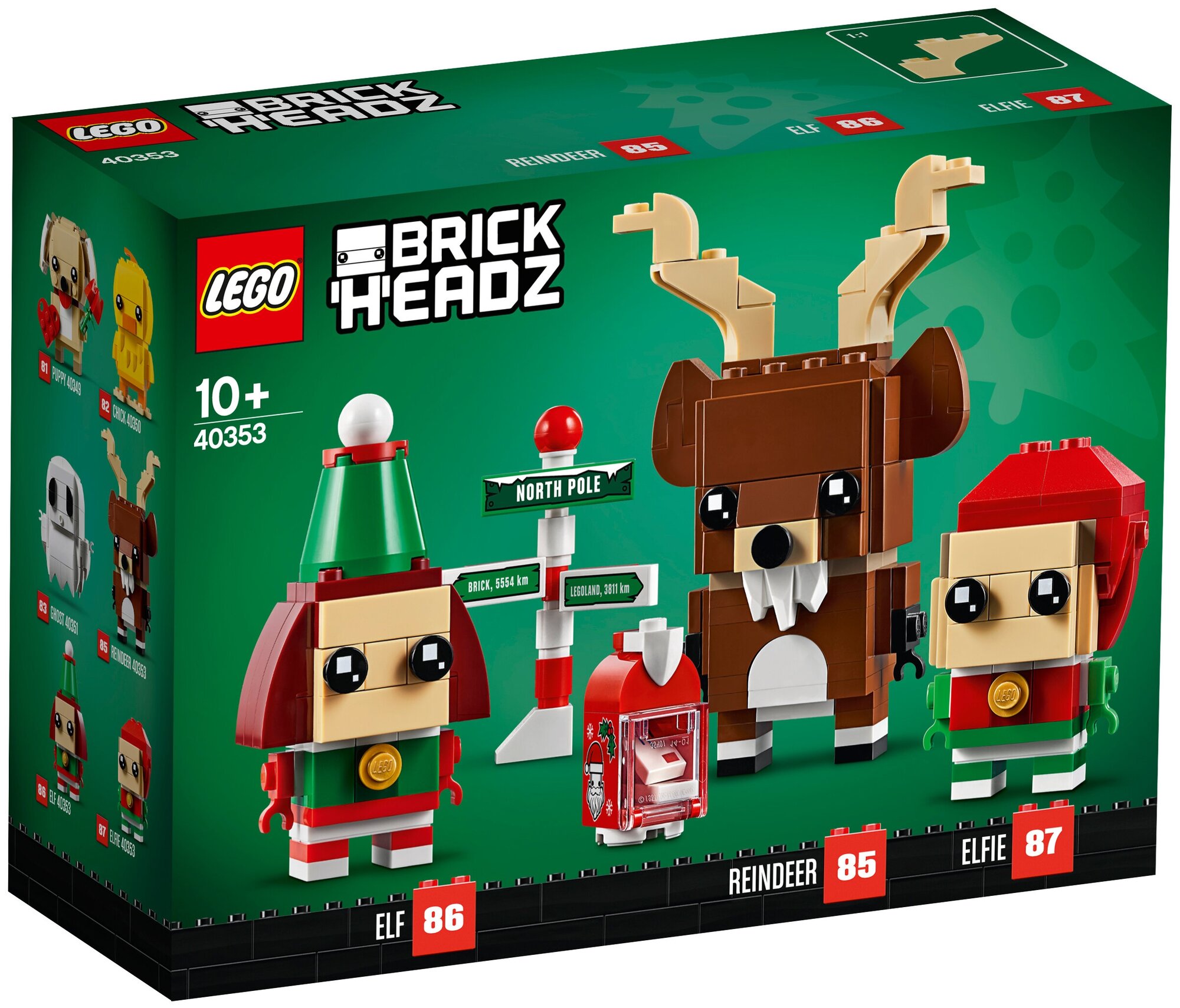 Конструктор LEGO BrickHeadz Олень и эльфы Арт. 40353, 281 дет.