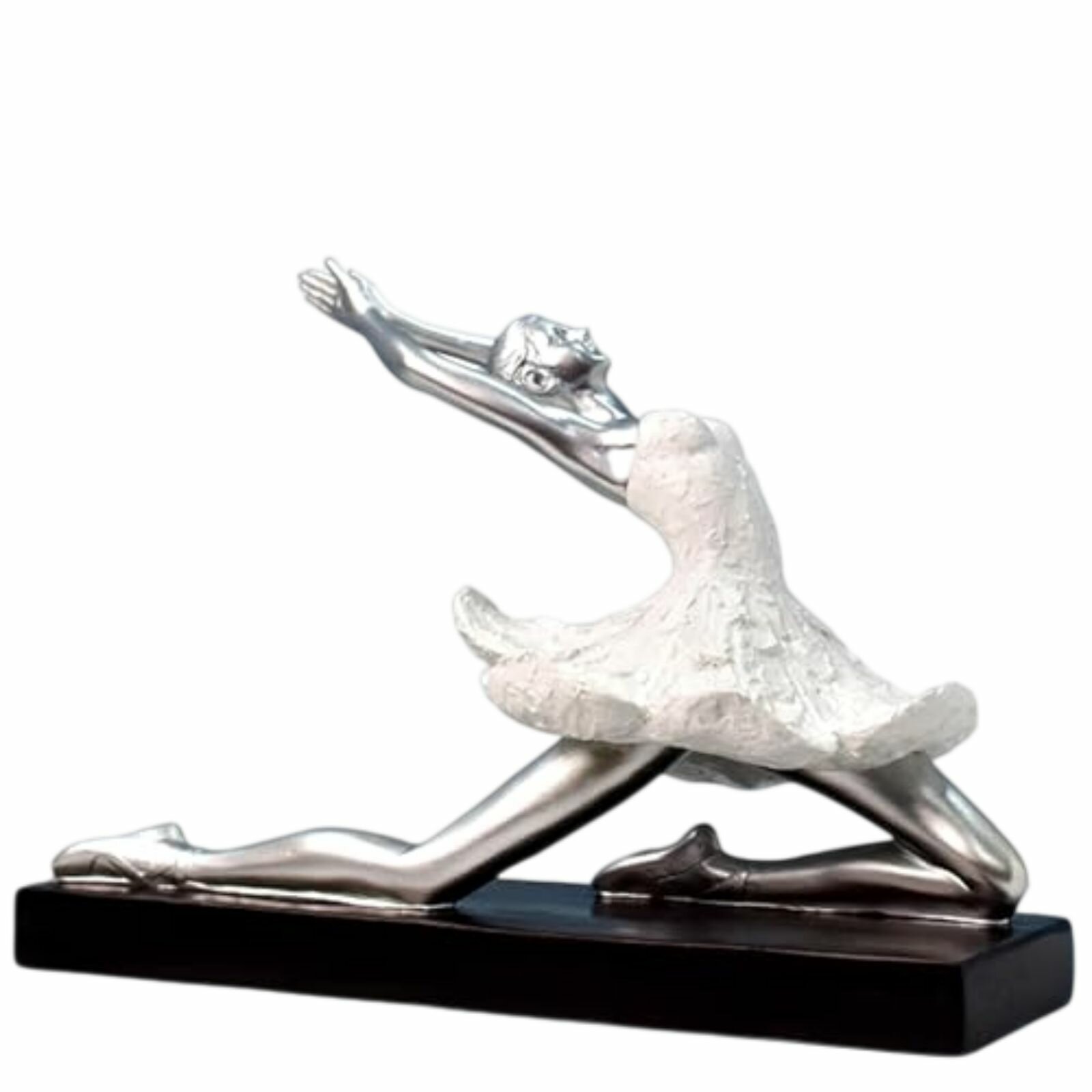 Статуя балерины, домашний декор, аксессуары для гостиной и вечеринки (Серебряный-CStyle)