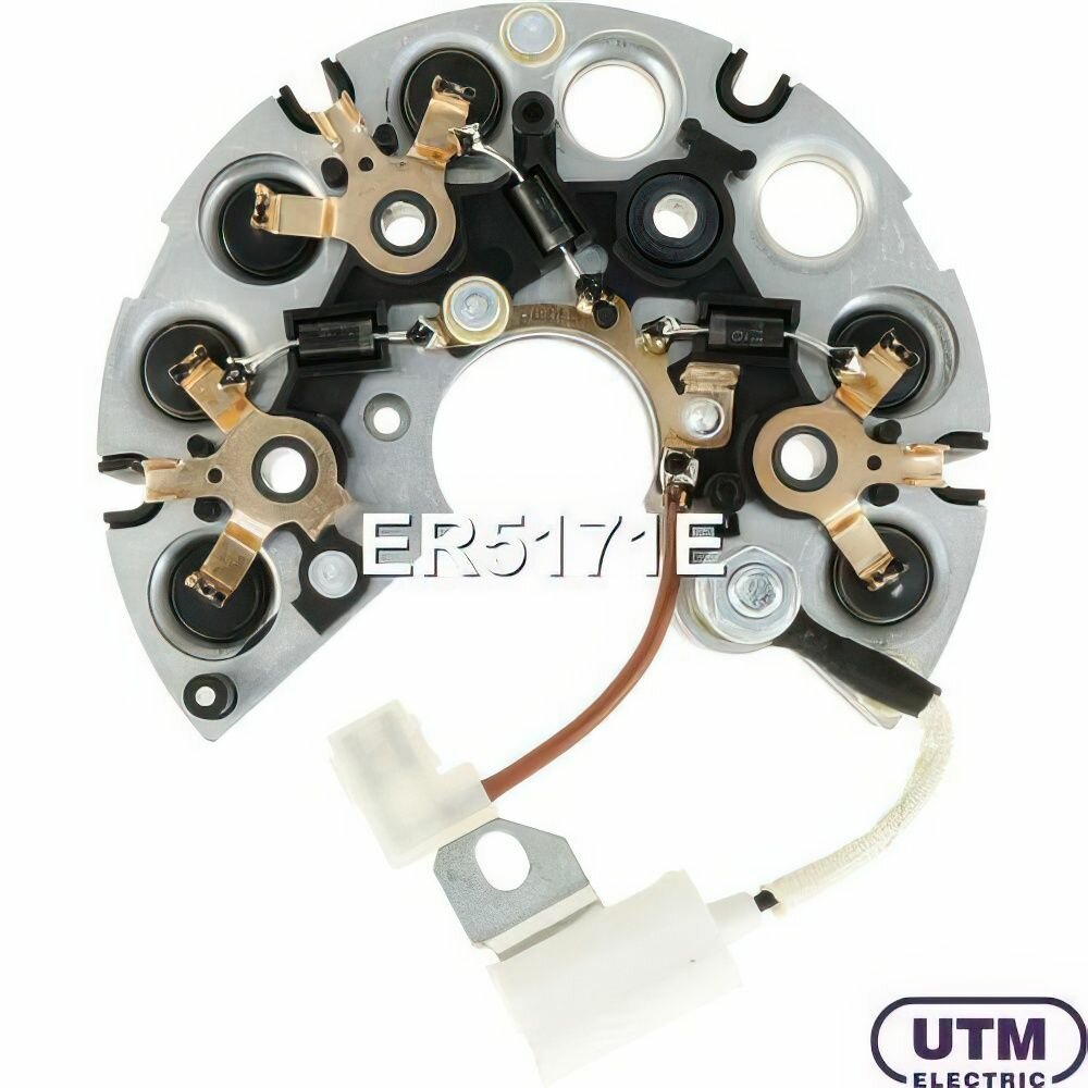 Диодный мост генератора, с дополнительными диодами для ВАЗ Лада 2110, 2111, 2112 Самара 2108, 2102, 2103, 2106, 111 арт ER5171E