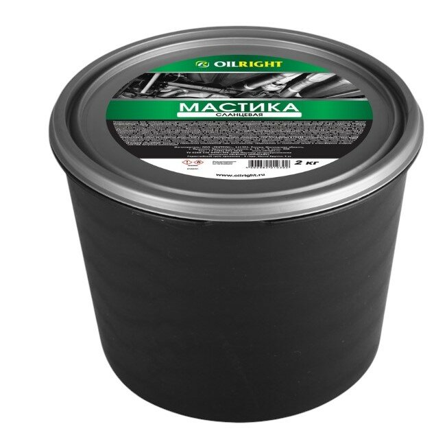 Мастика сланцевая OIL RIGHT 2кг антикорозийная, черная (артикул 6100)
