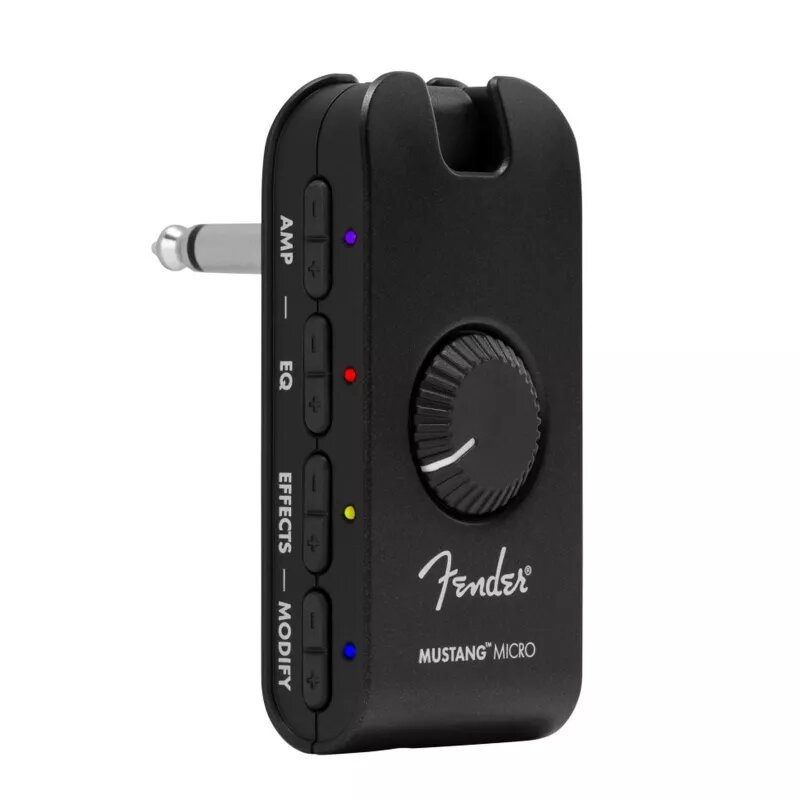 Микроусилитель электрогитары для наушников Fender Mustang™ Micro - 12 кабсимов, 12 комбинаций эффектов, эквалайзер, bluetooth, usb-интерфейс, обновляемая прошивка