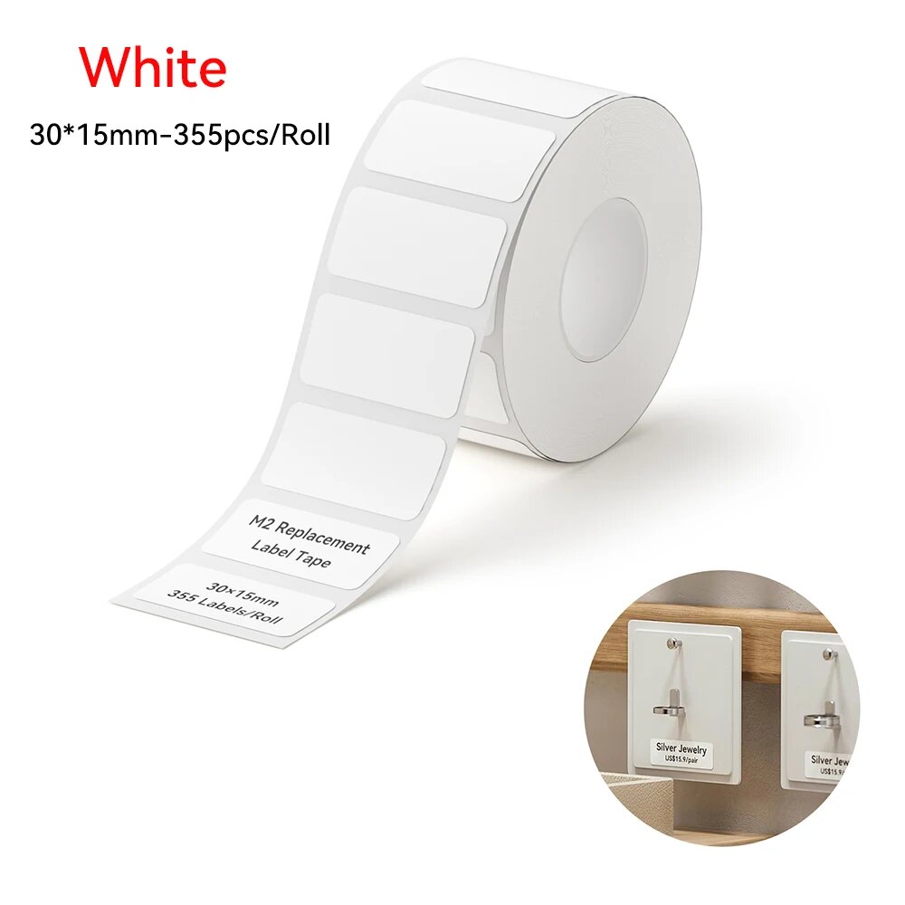 Niimbot M2 цветные термоэтикетки Белый, White 30x15mm