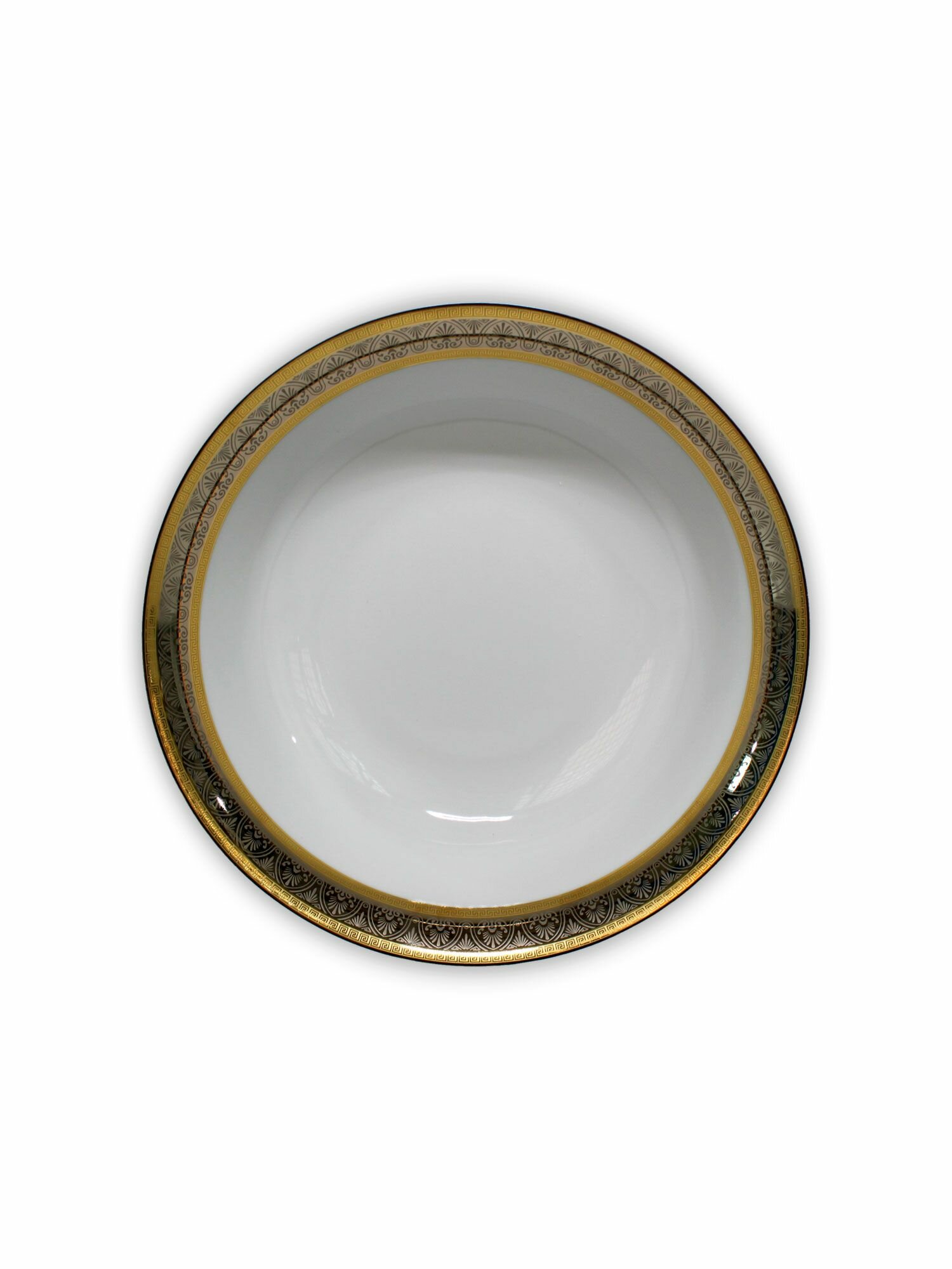 Салатник "Opal" 13 см декор "Широкий кант, платина золото"