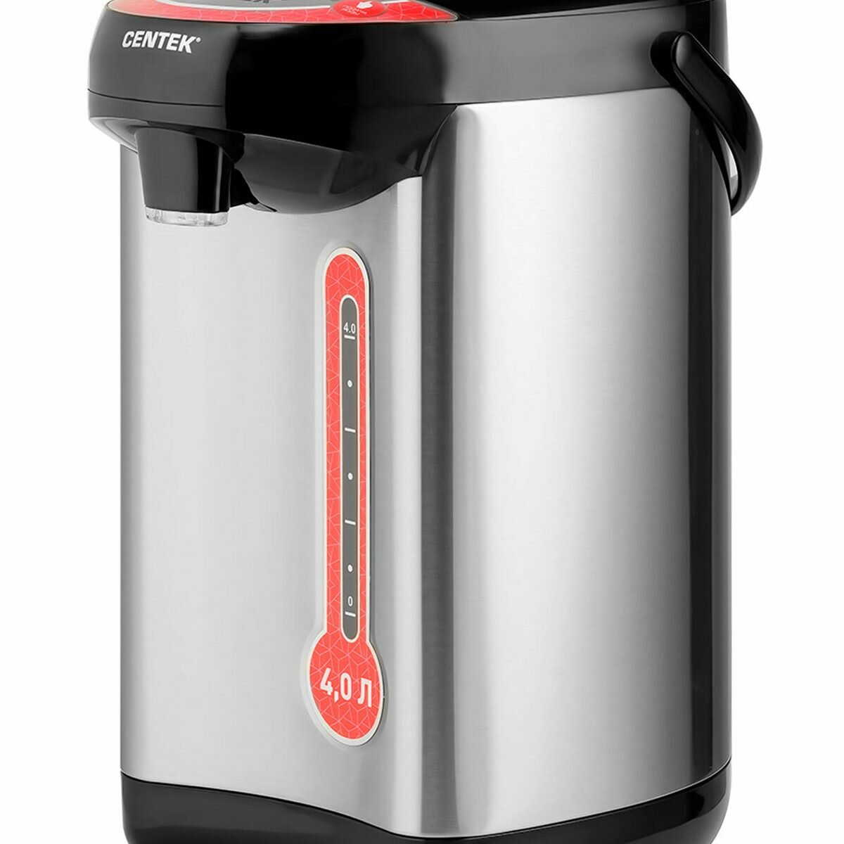 Термопот Centek CT-0081, 4л, 850Вт, 1 температурный режим, пластик/сталь (CT-0081 Black)