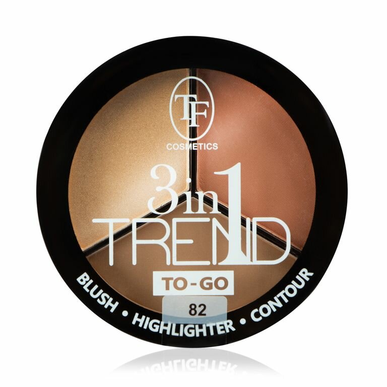 TF cosmetics Палетка для контуринга лица TREND TO-GO FACE CONTOURING PALETTE СТР-18, тон 82 Golden brown Золотисто-коричневый