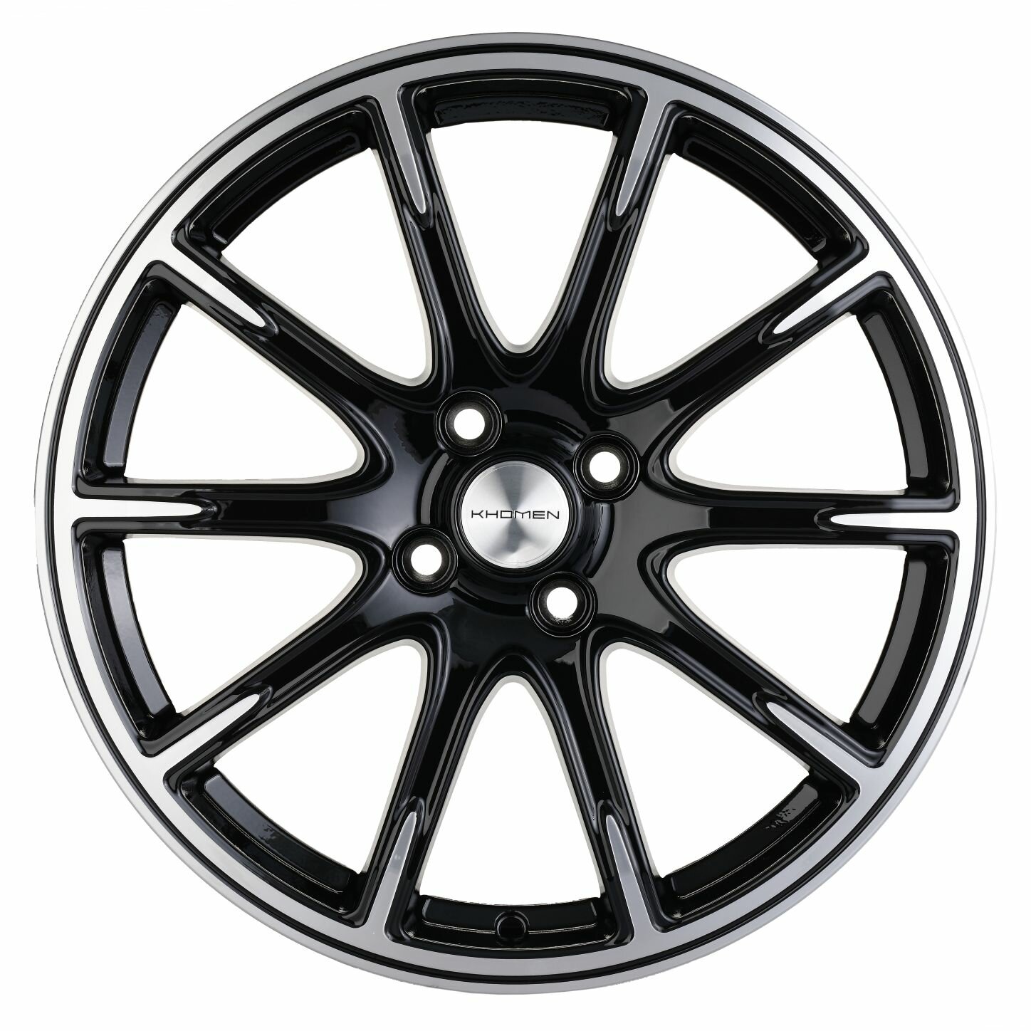 Колесный диск Khomen Wheels KHW1707 17x6.5" PCD4x100 ET50 D60.1 BLACK-FP