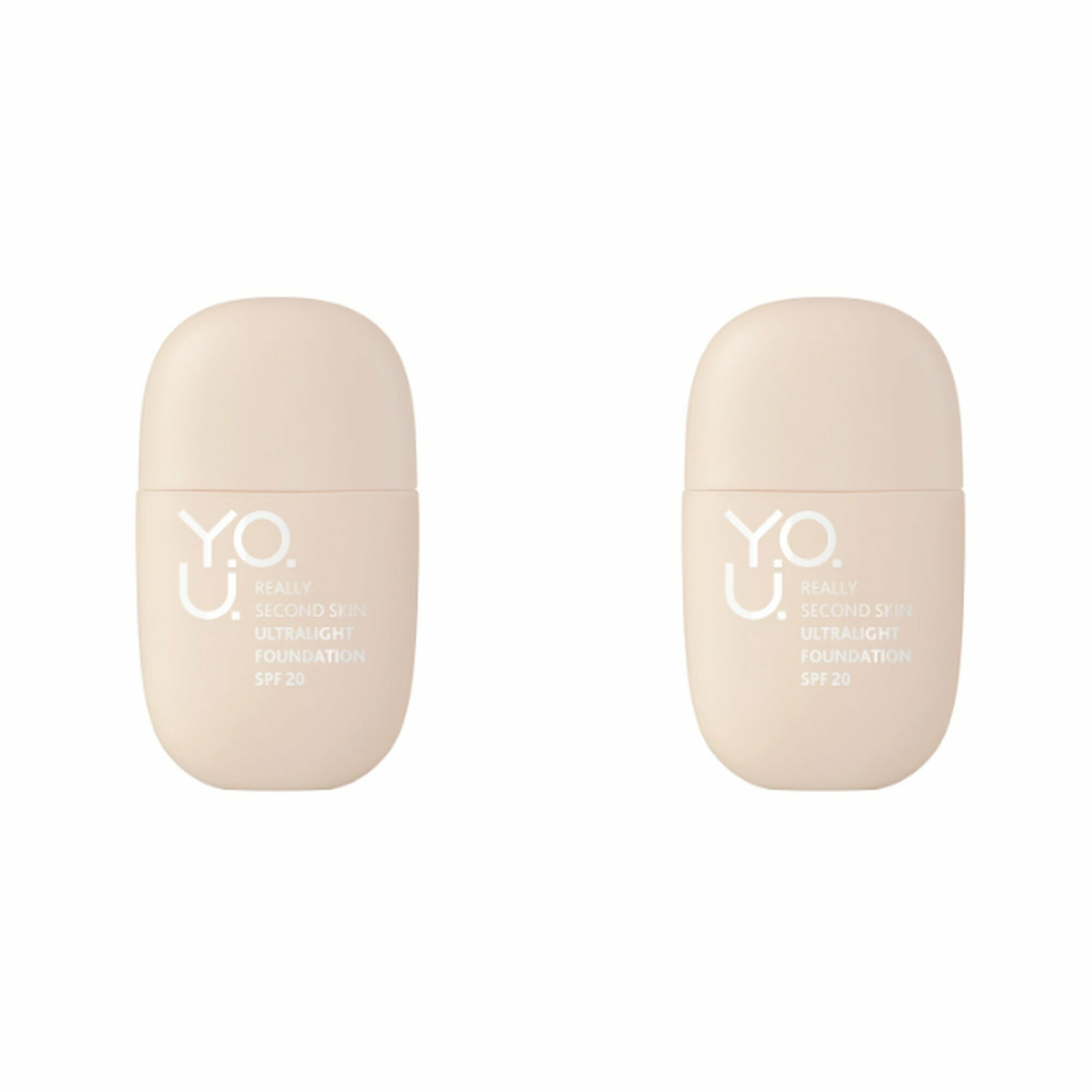 Тональная основа Relouis, Крем, Y.O.U, Really Second skin, тон 20 Natural Beige, 30 г, 2 шт