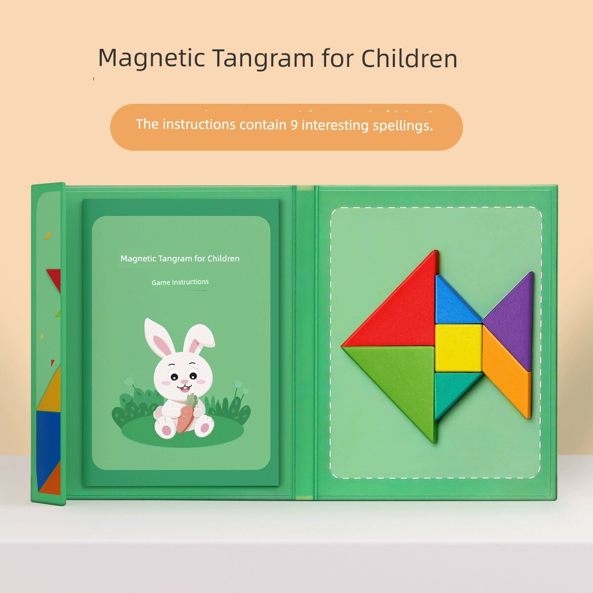 Головоломка танграм для учащихся начальной школы, первый класс, первый семестр, развивающая головоломка для детей от 3