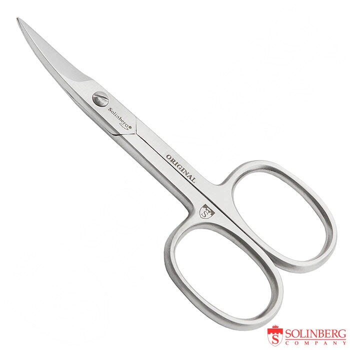 Ножницы маникюрные Solinberg 63600/2 "Classic Line" (ручная заточка), ногтевые, матовые, лезвие 32мм