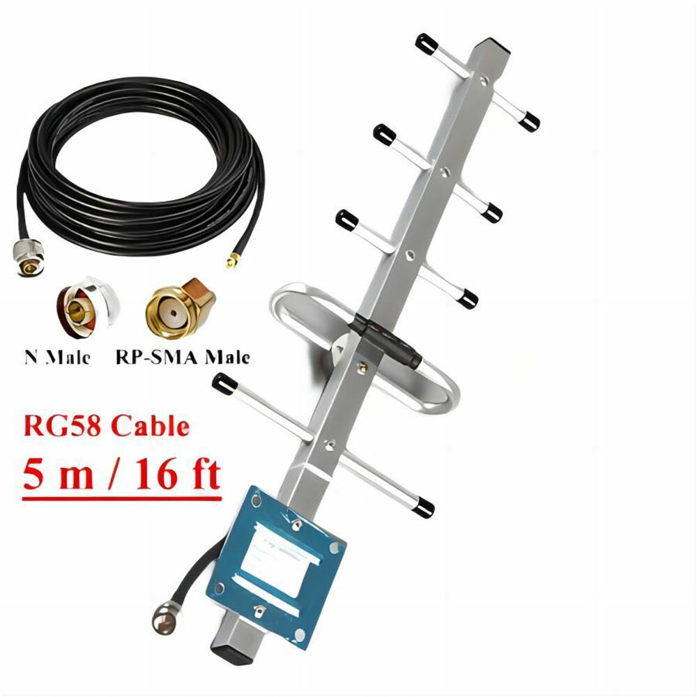 Внешняя антенна Yagi 868 МГц 915 МГц поддерживается мощным усилителем-ретранслятором 9 дБи