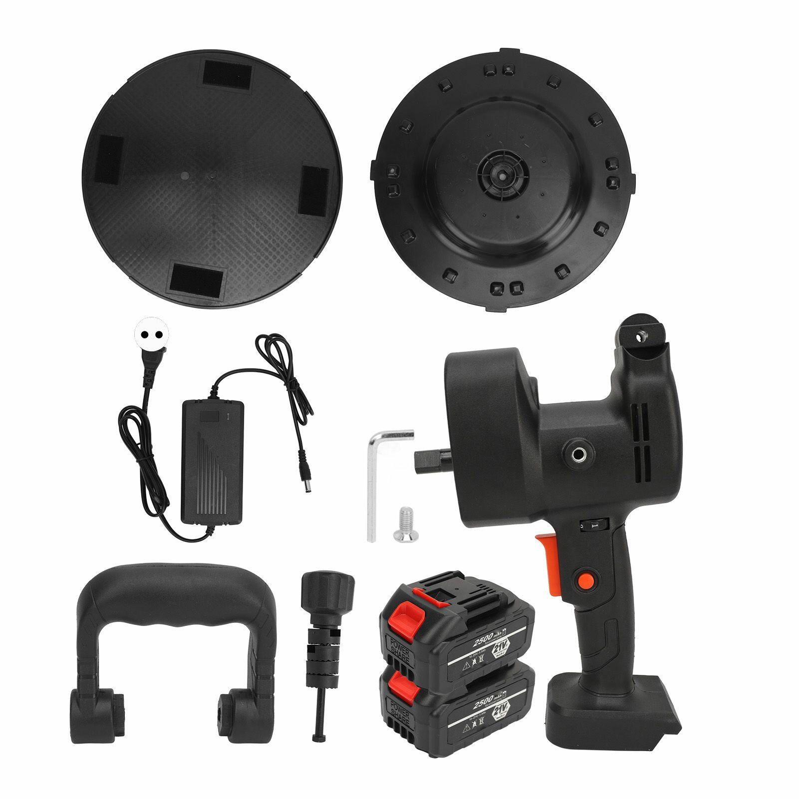 Электрический шпатель 38 см для цементного раствора (80-240V, EU Plug)