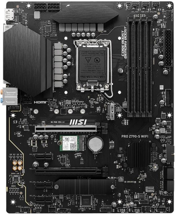 PRO Z790-S WIFI / Материнская плата MSI PRO Z790-S WIFI [LGA 1700, Intel Z790, 4xDDR5-5600 МГц, 2xP