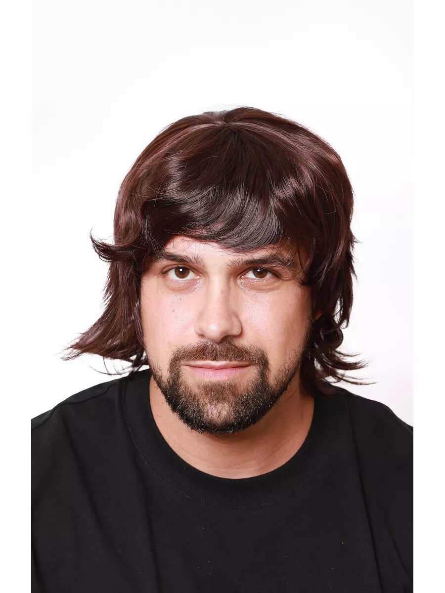 Парик мужской модельная стрижка театральный средняя длина