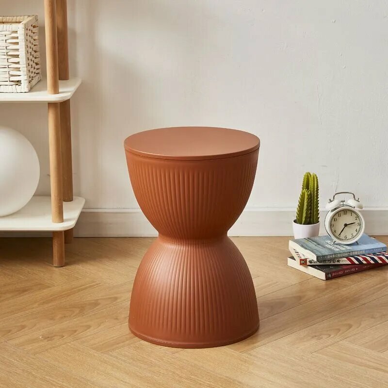 Табурет, арт-декор, с уникальным дизайном, бежевого цвета, прочный, из полипропилена