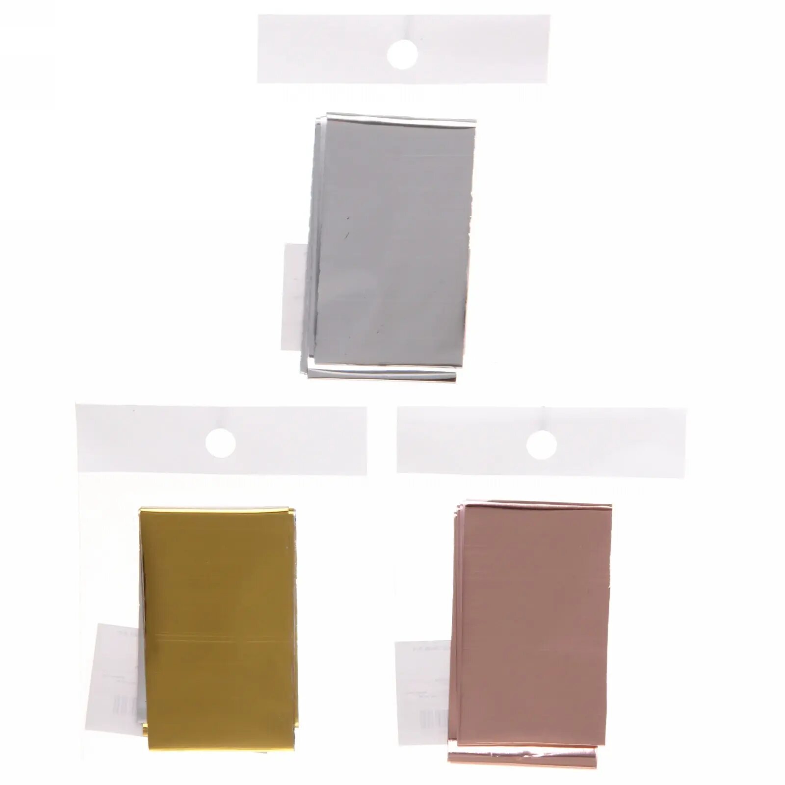 Фольга переводная для нейл-арта «Nail Art Design», золото, серебро, 9х7см