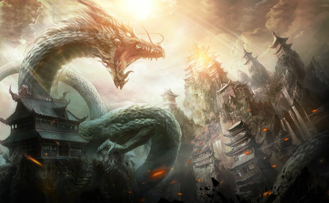 Алмазные Мозаики "Китайский дракон"30X40cm 40x60cm 50x70cm