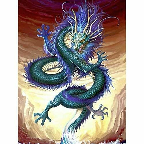 Алмазные Мозаики "Дракон" постер знаменитости декоративная роспись40x60cm