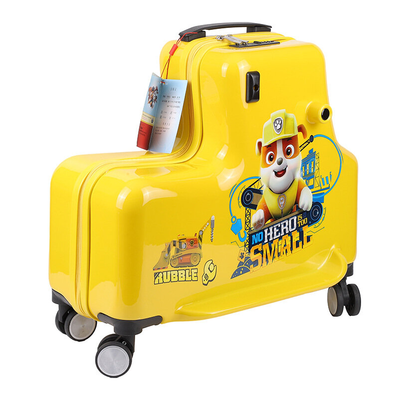 В наличии чемодан Paw Patrol, новая модель для мальчиков и девочек, катящийся алюминиевый чемодан с паролем, дорожный багаж