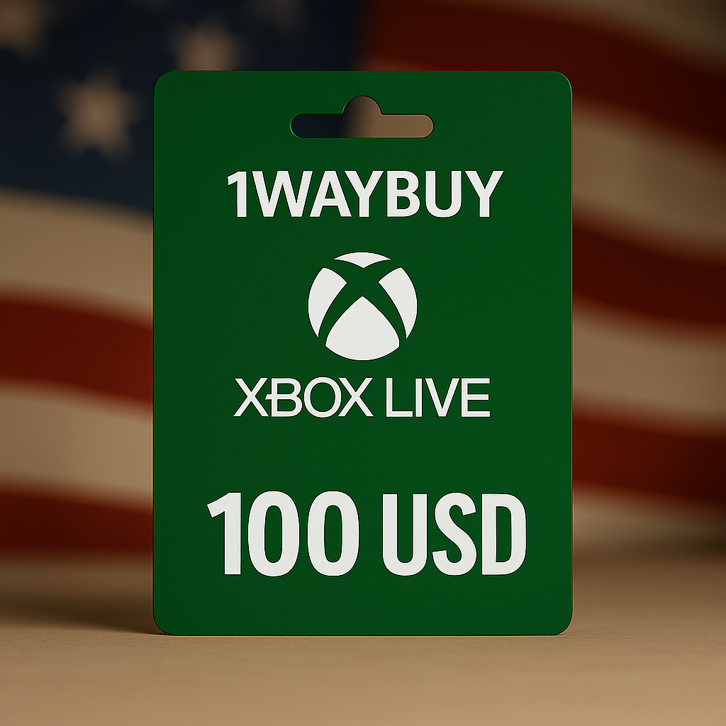 Подарочная карта XBOX Live 100 USD/долларов США/$ для США, Гифт код и пополнение счета онлайн Microsoft Store