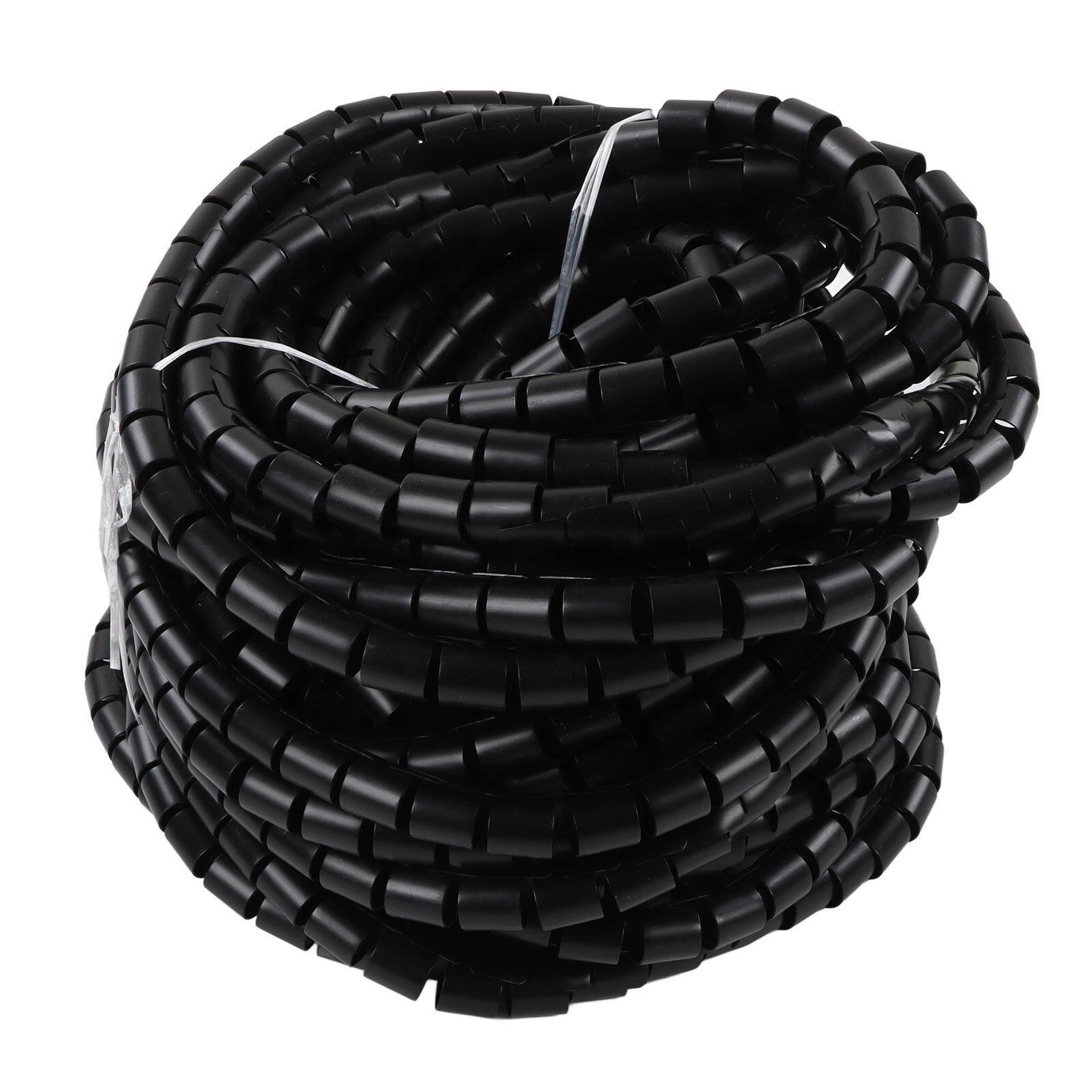 Защитная трубка для проводов, износостойкая, кислото- и щелочестойкая, для обмотки проводов, кабельная защита, черная, диаметр 32 мм, длина 30 м.