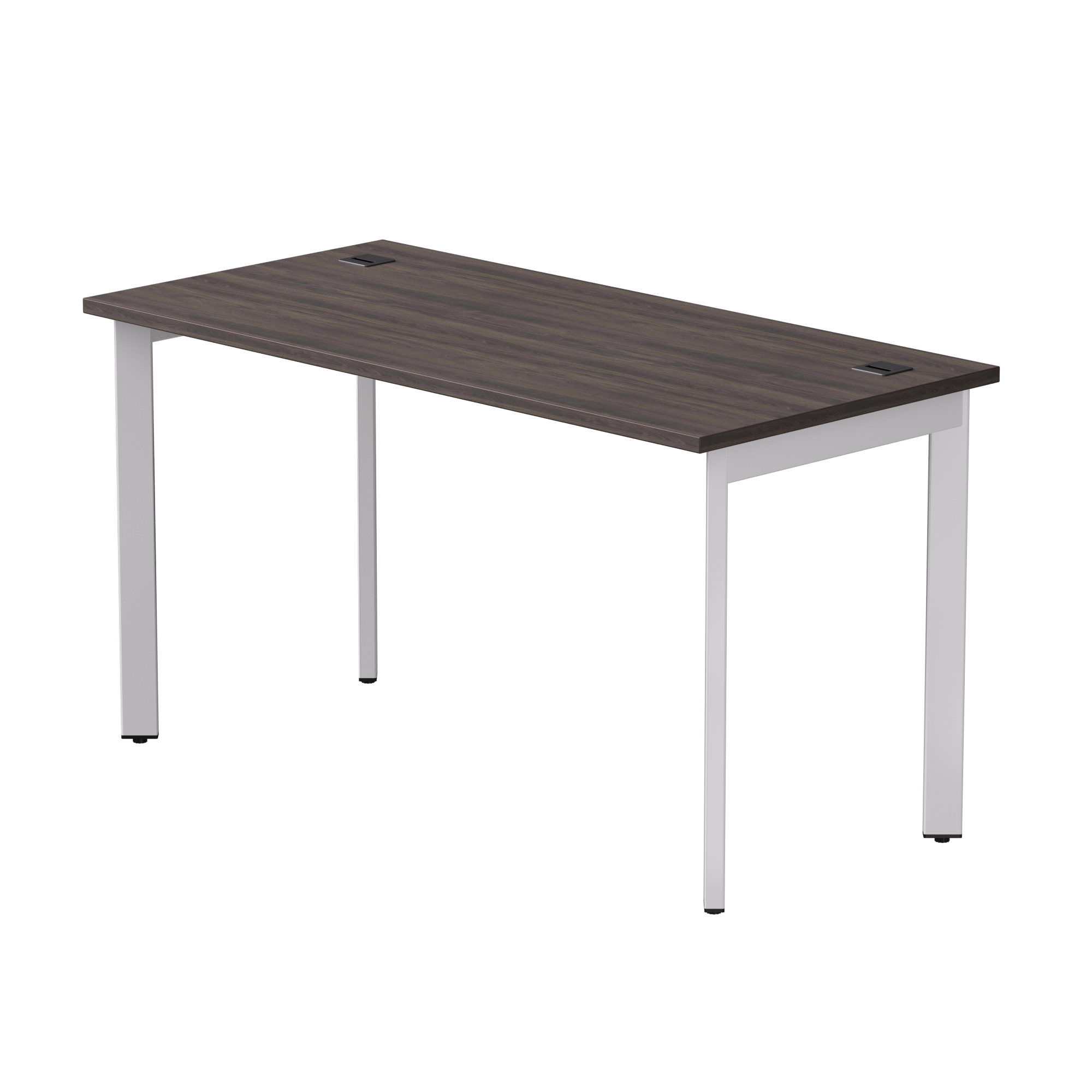 Стол прямой Everprof EVO на металлокаркасе 1380х670х755 мм опоры 45гр Дуб Пасадена/Белый