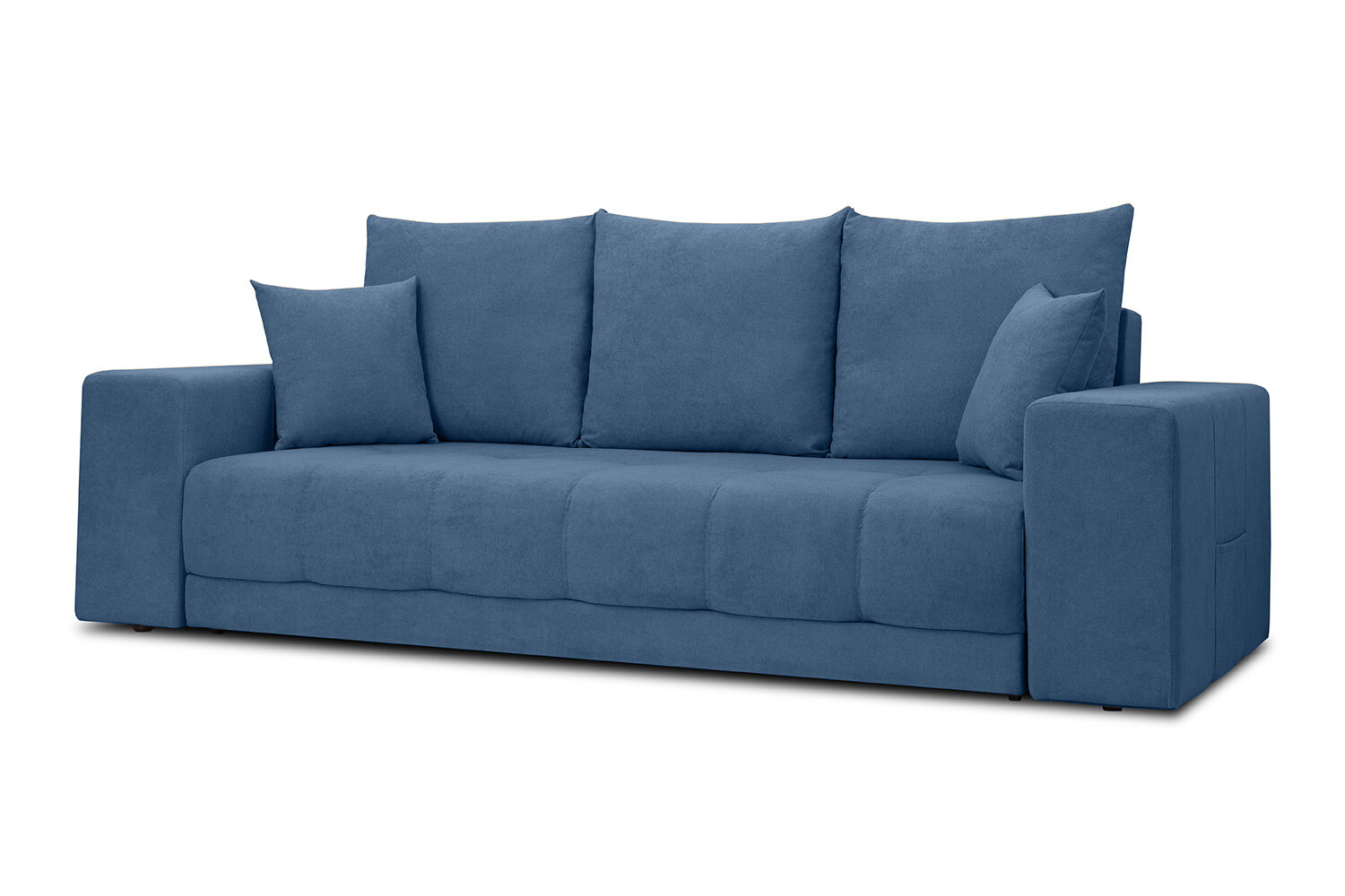 Диван-кровать Hoff Мэнфилд, 260х97х110 см, обивка велюр, цвет синий