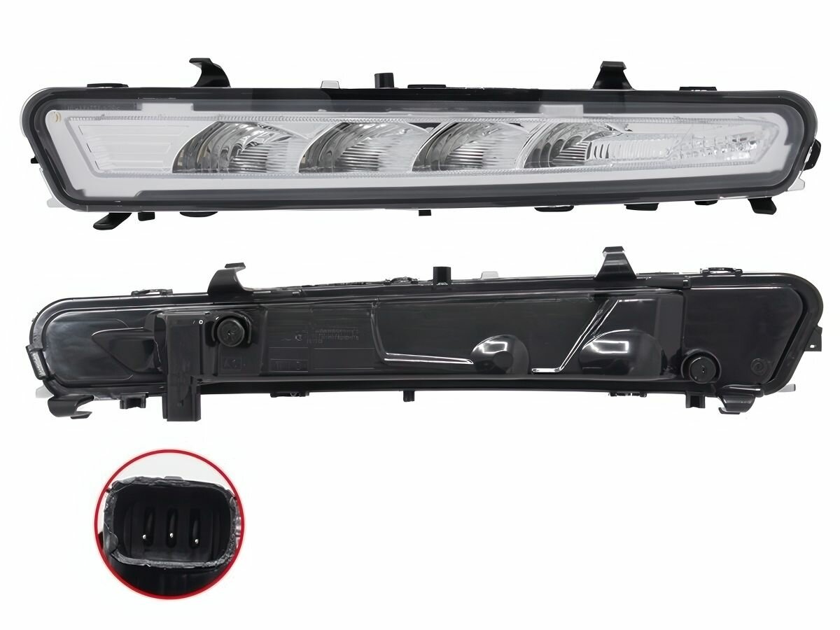 Фонарь габаритный (ходовые огни) правый, диодный для Форд Мондео арт ST4311607R SAT