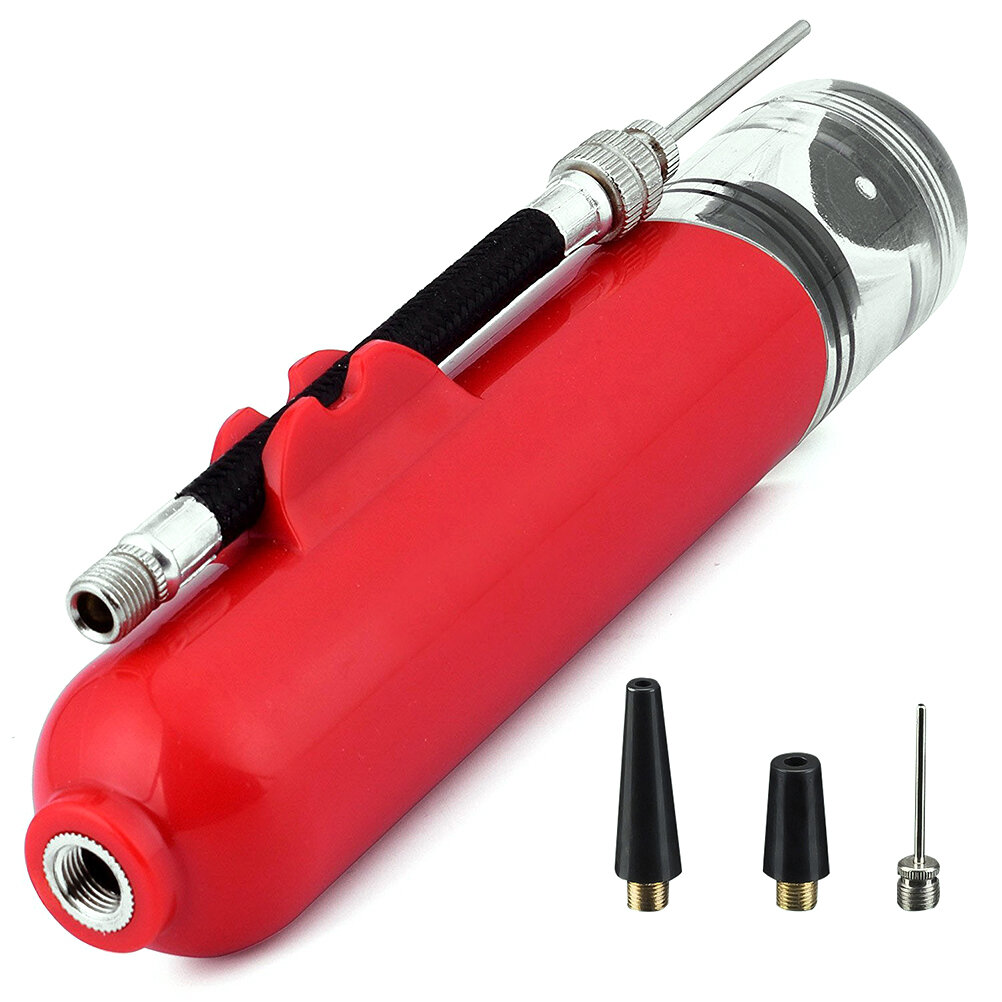 Dual Action Ball Pump Portable Air for Basketball Football Volleyball Balls