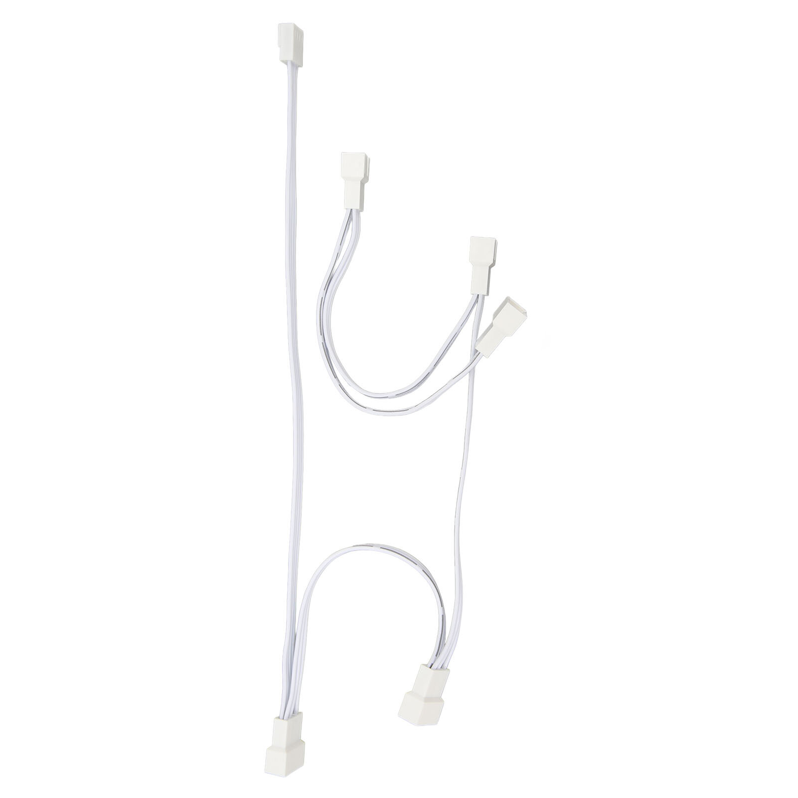 Удлинительный кабель вентилятора корпуса от 1 до 5 Гибкий 4-контактный удлинительный кабель из ABS для компьютера ПК