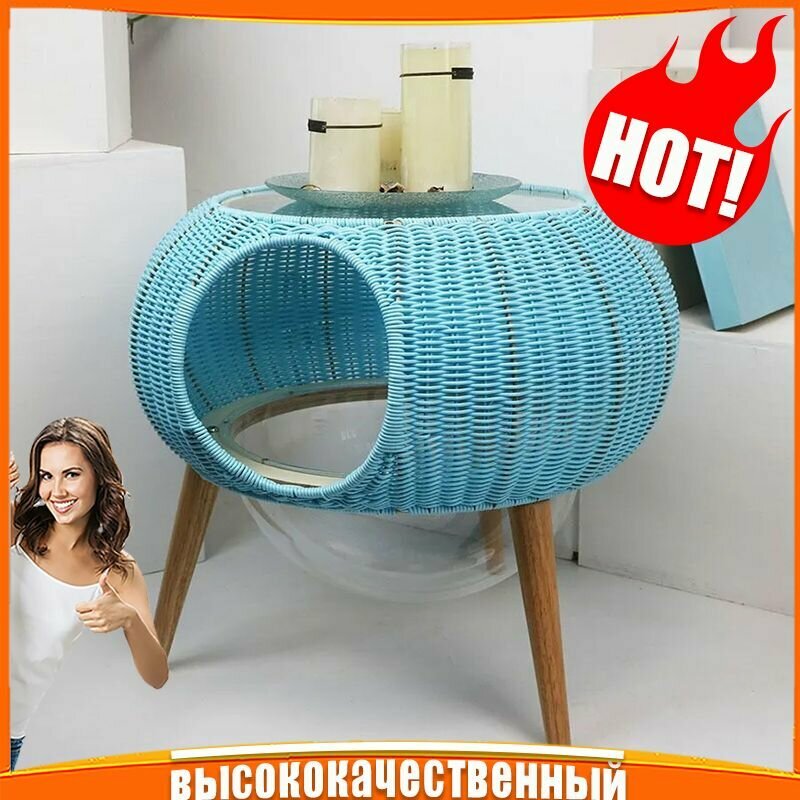 Подвесная корзина для кошек прозрачная космическая капсула