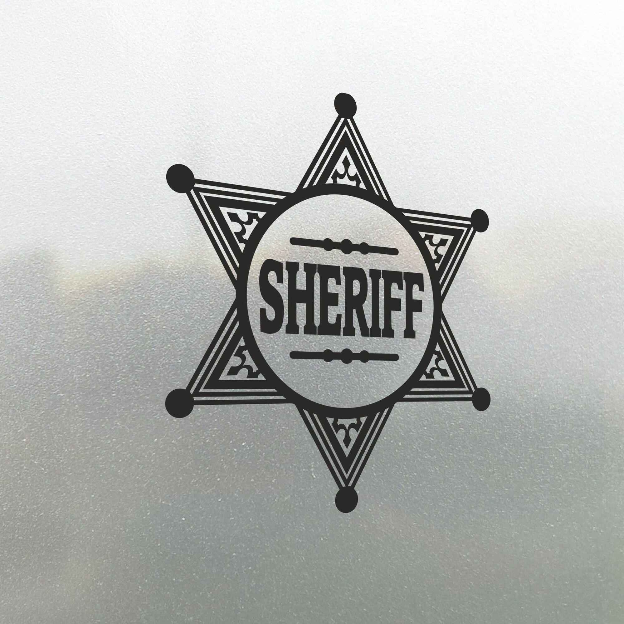 Наклейка на авто Sheriff 23x23