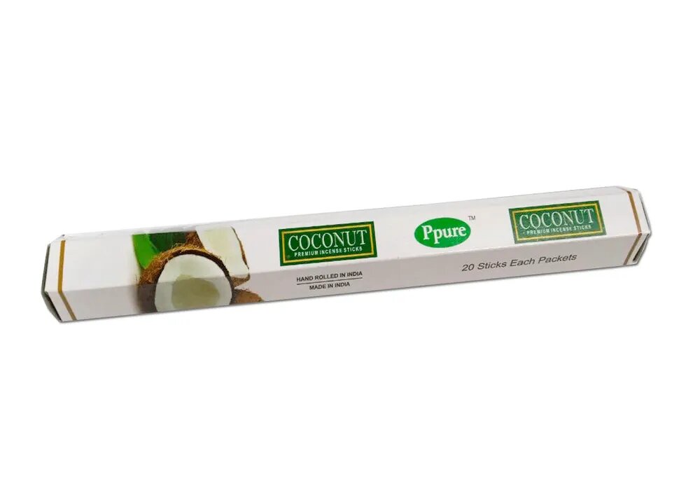 Благовония палочки Ppure Coconut (Кокос), 20 шт